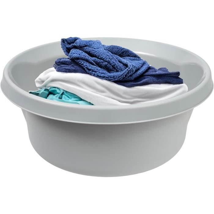 Bassine De Lavage En Plastique Mat - Rond - Robuste - Pour La Salle De ...