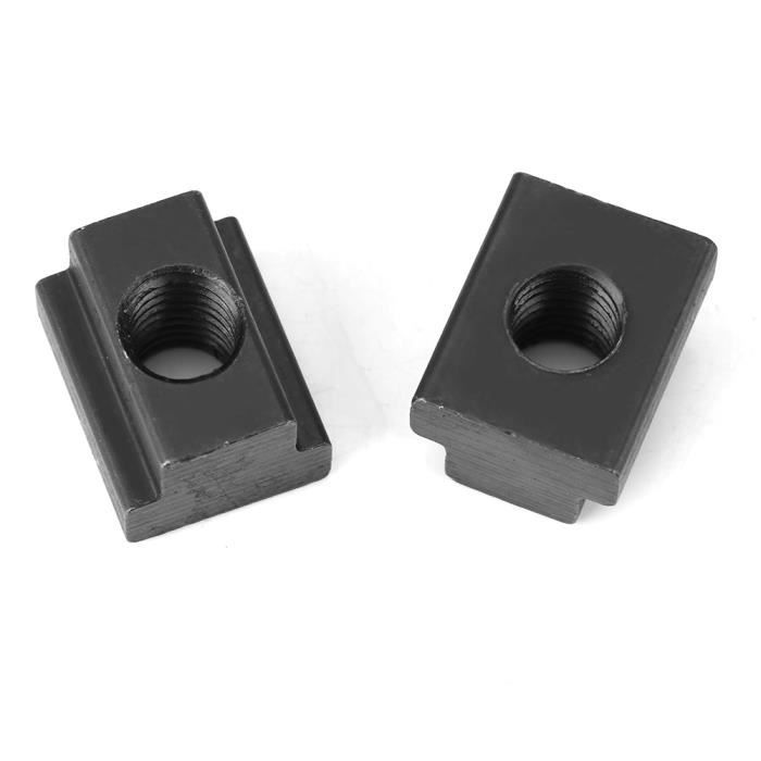 Bloc d'écrou coulissant en T 5pcs Écrous à Rainure en T de Finition Oxyde Filetages M8 / 10 de ...