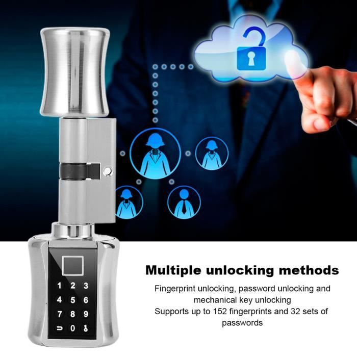 LAN Serrure De Porte Biométrique Serrure De Porte Scanner Quincaillerie ...