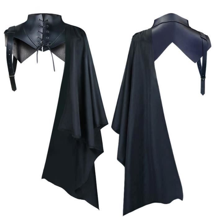 Cape Médiévale Steampunk Châle avec Collier Templier Chevalier Costume ...