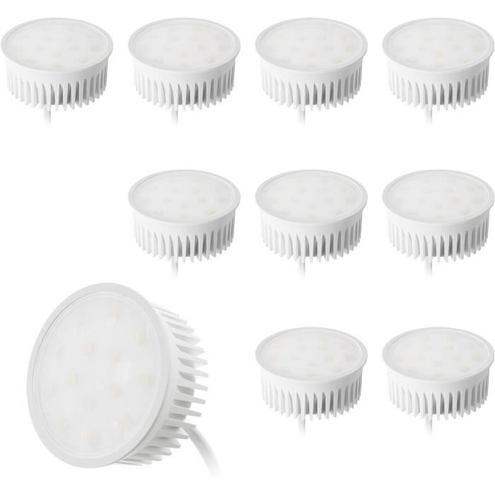 Lot De 10 Module Led Blanc Neutre 4000K Ultra Plat Ø50X23Mm 5W 400Lm ...