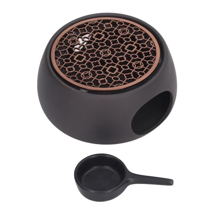 WON-Chauffe Théière Base Chauffe Bougie Céramique Chauffe Thé Café Lait ...
