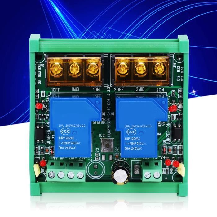 Module De Relais 24V 2 Canaux Module Plc Relais De Grand Courant Haute ...