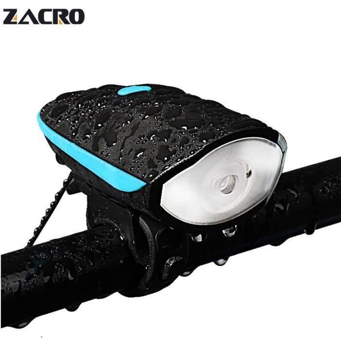 Zacro éclairé du vélo LED avec la sonnette USB Lampe torche Gu67178 ...