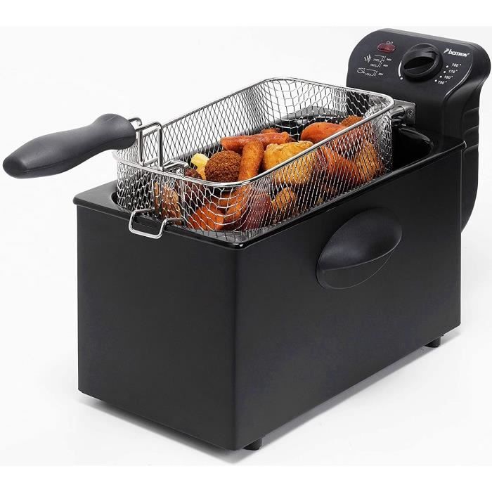 Friteuse - 123 - Zone froide - 1 kg de frites - 3,5 litres - 2000 W ...