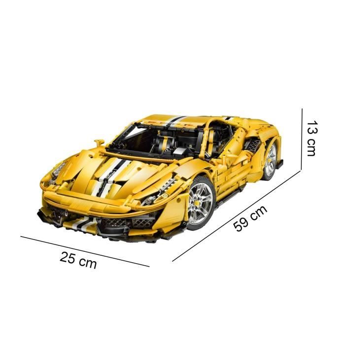 Cada C61057W Blocks Ferrari sports car yellow remote controlled RC 3187 ...
