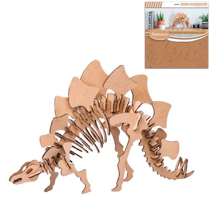 Figurine carton 3D 'Stegosaure' - LES TRESORS DE LILY - Jouet en carton ...
