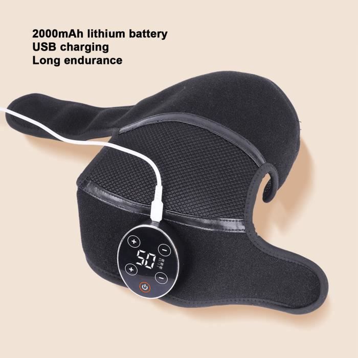 Zerodis Masseur de genou chauffant avec vibration Masseur de genou ...