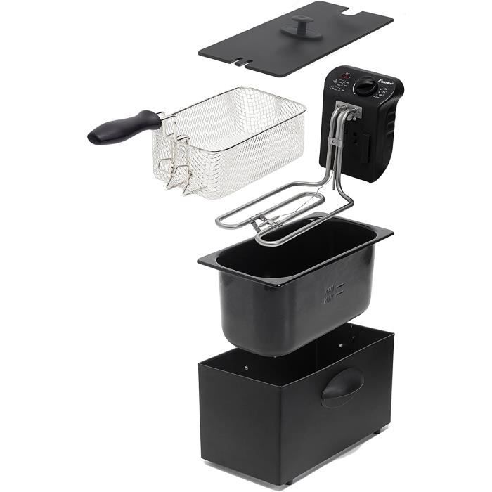 Friteuse - 123 - Zone froide - 1 kg de frites - 3,5 litres - 2000 W ...