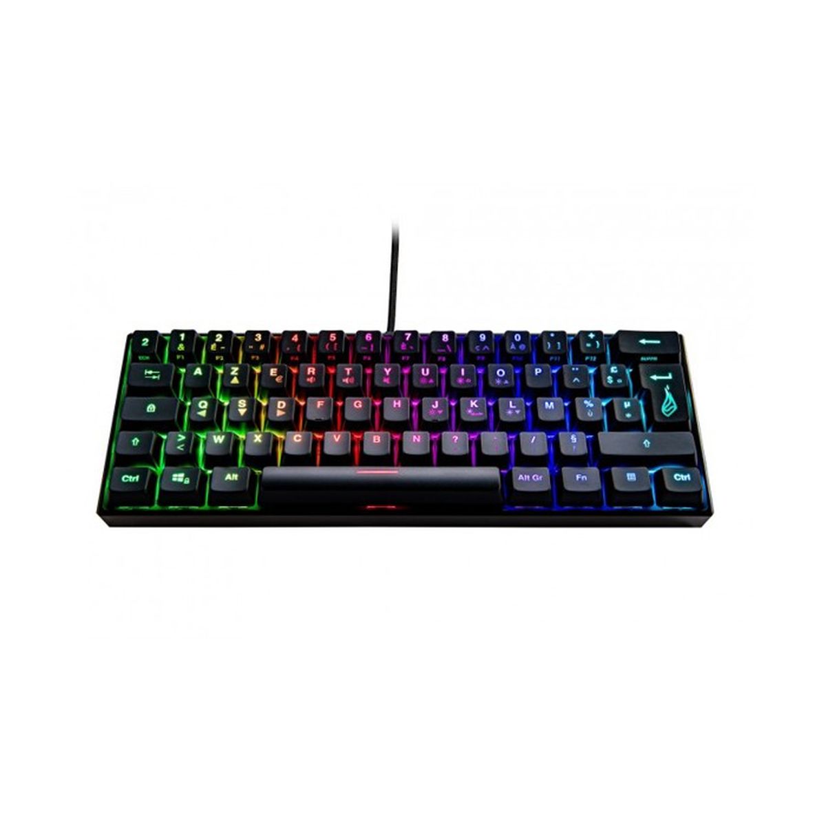 CLAVIER GAMING MECANIQUE KINGPIN M1 60% AZERTY SUREFIRE - Cdiscount ...