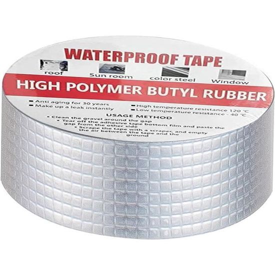 Ruban Adhésif Étanch en Butyle, 5 M x 1 MM x 5 CM Bande dÉtanchéité ...