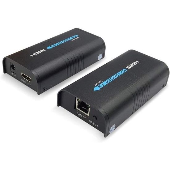 Hdmi Extender Over Ethernet Lan Rj45 Cat5-5E Cat6 Émetteur Récepteur ...
