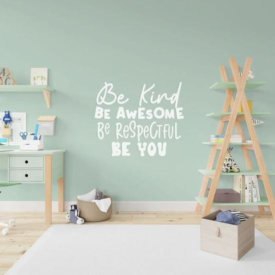 Notre Sticker Mural Amusant Pour Le Salon Ou Le Couloir - Be Kind Be ...