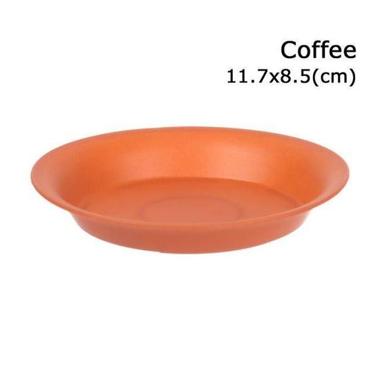 Pot de fleur,coffee-11.7x8.5cm--Plateaux d'égouttage ronds pour plantes ...
