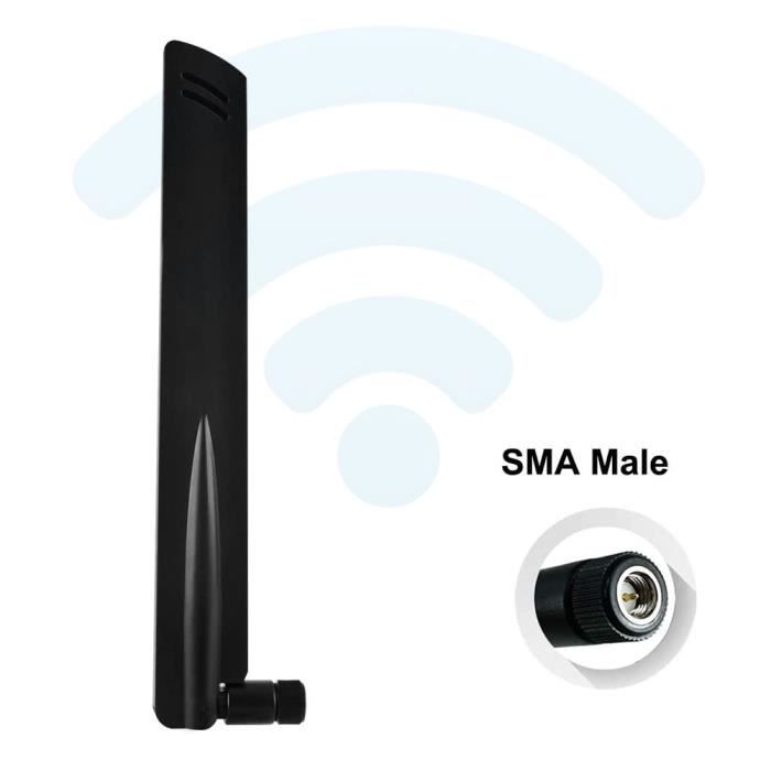 La couleur noire 4G - 2.4GHz SMA Connecteur Mâle Antenne Pour Huawei ...
