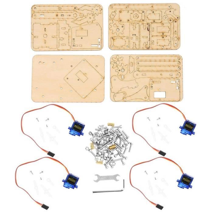 Kits De Modélisme Robotique - Robot Arm Kit 4 Dof Wood Robotic ...