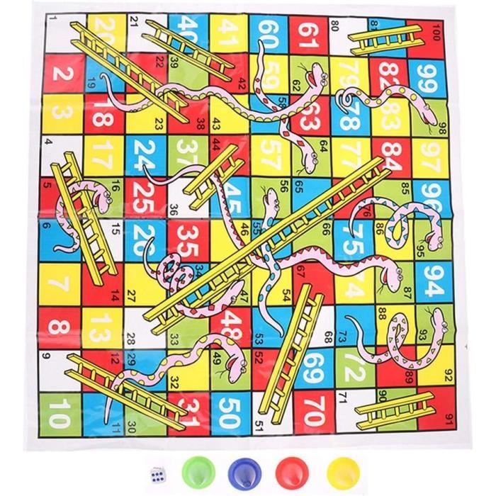 Laimoere Jeu Traditionnel De Serpents Et Échelles-Jeux De Serpents Et ...