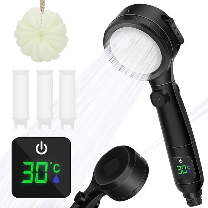 Pommeau De Douche Economie Deau Pommeau De Douche Led Haute Pression 3