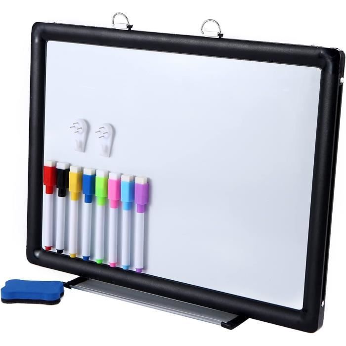 Tableau blanc effaçable à sec pour mur, tableau blanc avec 8 stylos à ...