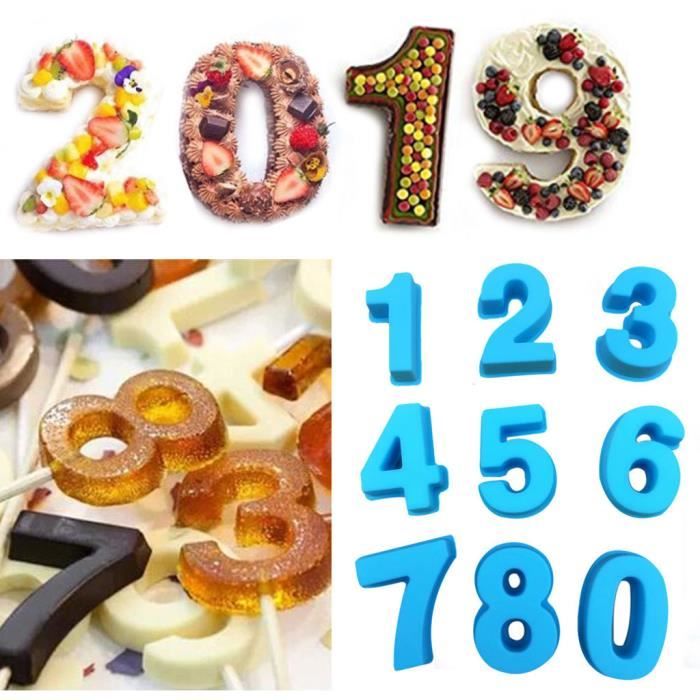 Silicone Baking Number Cake Mold Baking Molds for Wedding Birthday ...