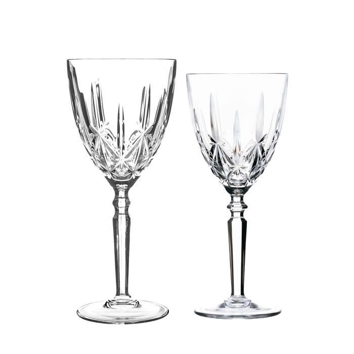 RCR Crystal 12 Piece Glass Orchestra Cut Verres Ã vin Set - Vintage Art ...