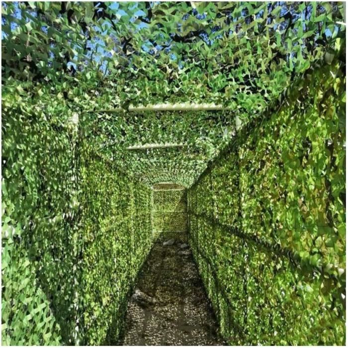 Filet de camouflage 6m 8m 10m Écran solaire Mesh Filet Léger pour ...