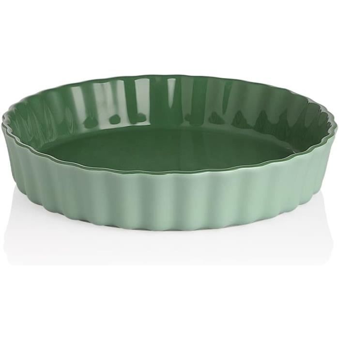 Plat À Tarte En Céramique Pour Le Four, Moule À Tarte Rond De 24 Cm ...