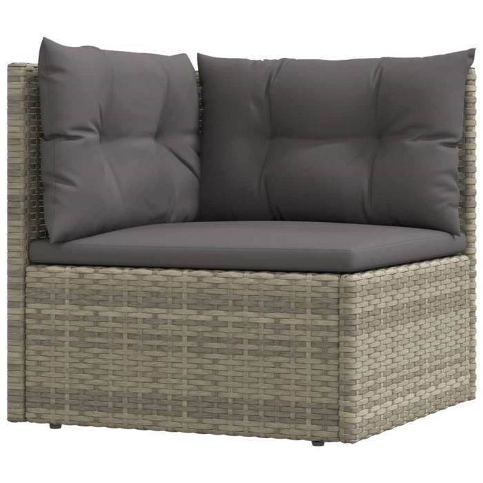 Canap D angle De Jardin Avec Coussins Gris R sine Tress e canap-d-angle-de-jardin-avec-coussins-gris-r-sine-tress-e