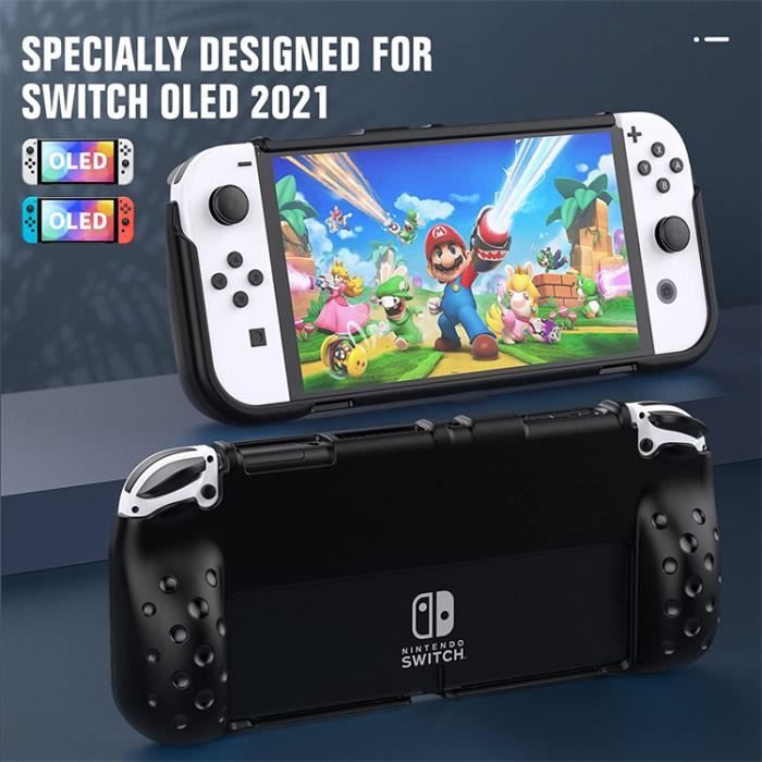 Switch OLED Coque de protection pour Switch OLED, Switch OLED TPU - Noir - Cdiscount Informatique