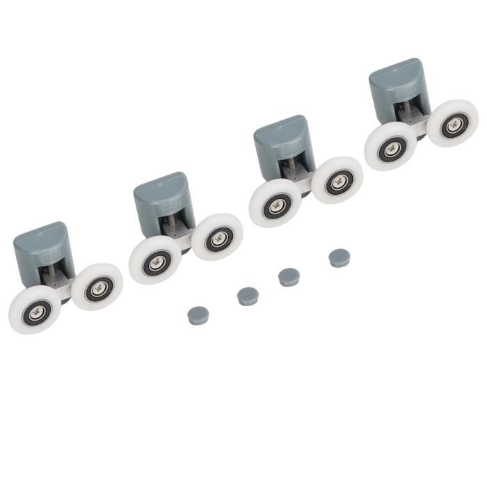 Roulettes pour porte de douche - GOTOTOP - 4Pcs - Résistantes à l'usure ...