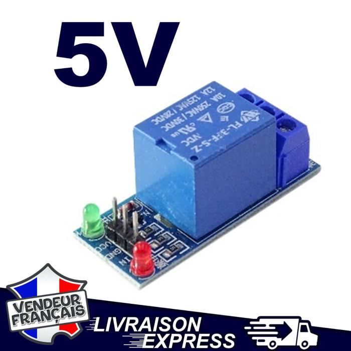 MODULE 1 RELAIS 5V 1 CANAL OPTOCOUPLEURS ARDUINO RASPBERRY - Cdiscount ...