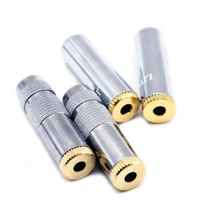 Prise de casque hi-fi,connecteur d'écouteurs haut de gamme en laiton ...