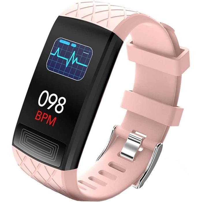 XMYL ECG Montre Connectée, Bracelet Connecté IP67 Étanche avec Pression ...