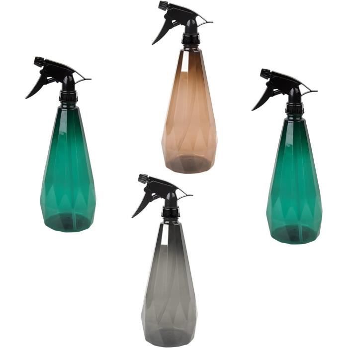 Flacons Pulvérisateurs Vides 500Ml, 4Pcs Flacon Vaporisateur Plastique Vert, Thé Brun, Gris ...