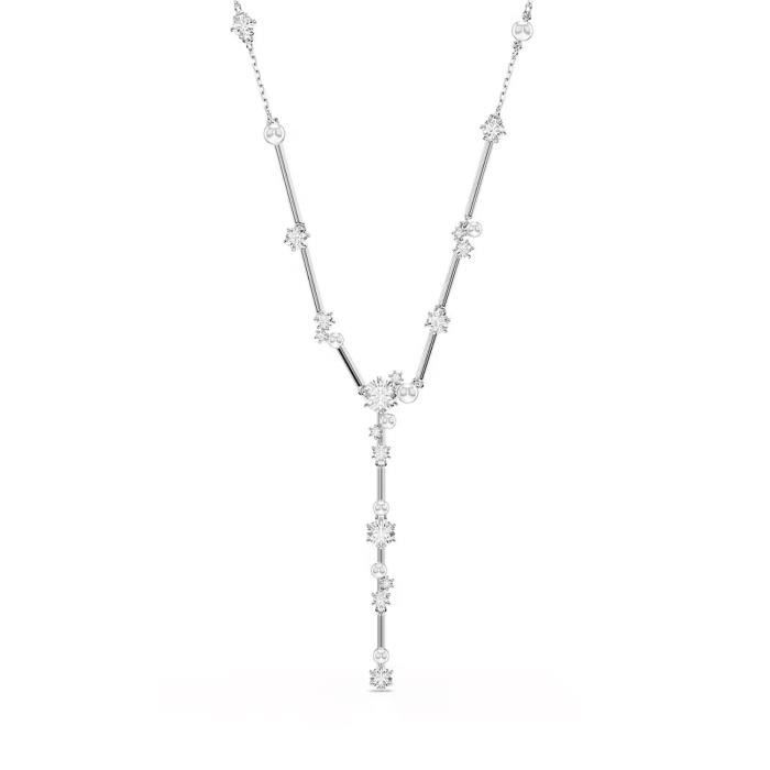 Collier - SWAROVSKI - Constella - Métal rhodié - Cristaux blancs - Ajustable 46 cm Blanc - Achat ...