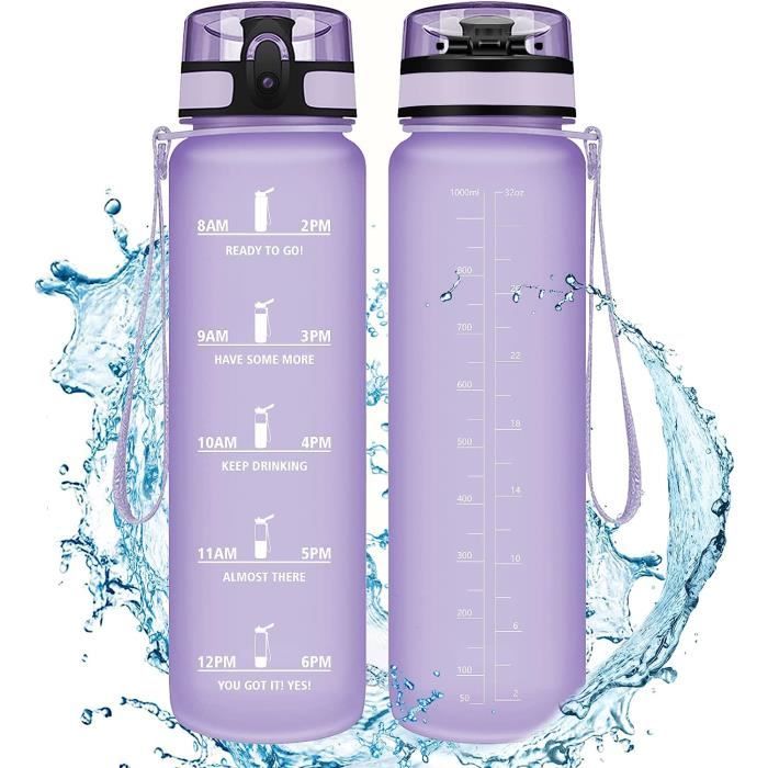 Gourde Sport 1 Litre, Gourde Sport Reutilisable Avec Filtre, Bouteille ...