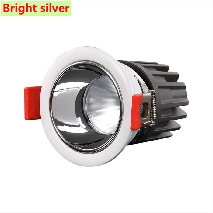 SPOTS,Bright silver-18W NO Dimmable-Warm white 3000K--Spot lumineux LED ...