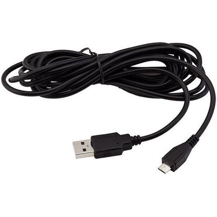 DX03404-Cable de Charge USB pour Manette PS4 - Long 3 Mètres ...