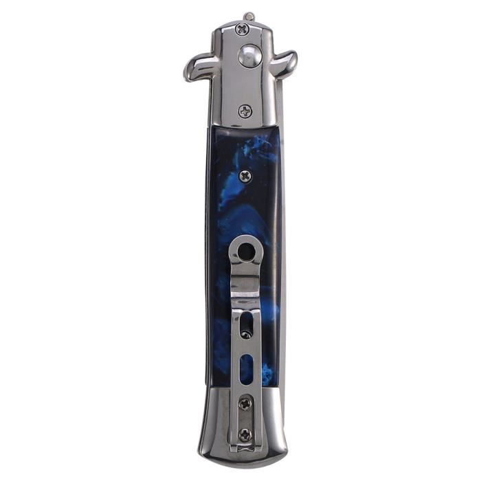 Switchblade Spring Couteau Pliant Bouton Poussoir Peigne De Poche Huile ...