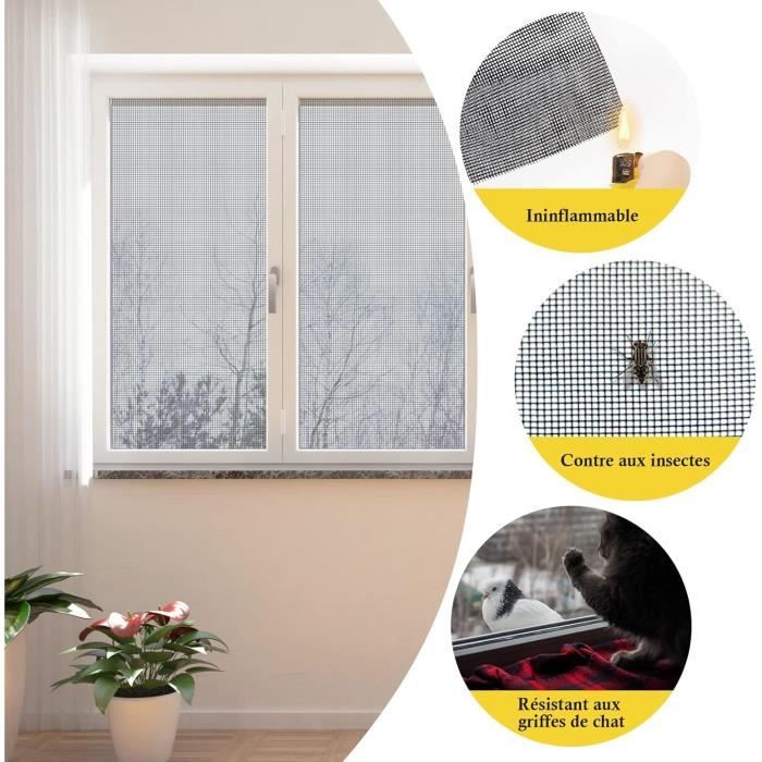 Diy Moustiquaire Fenêtre Moustiquaire 200 X 300Cm En Polyester Super ...
