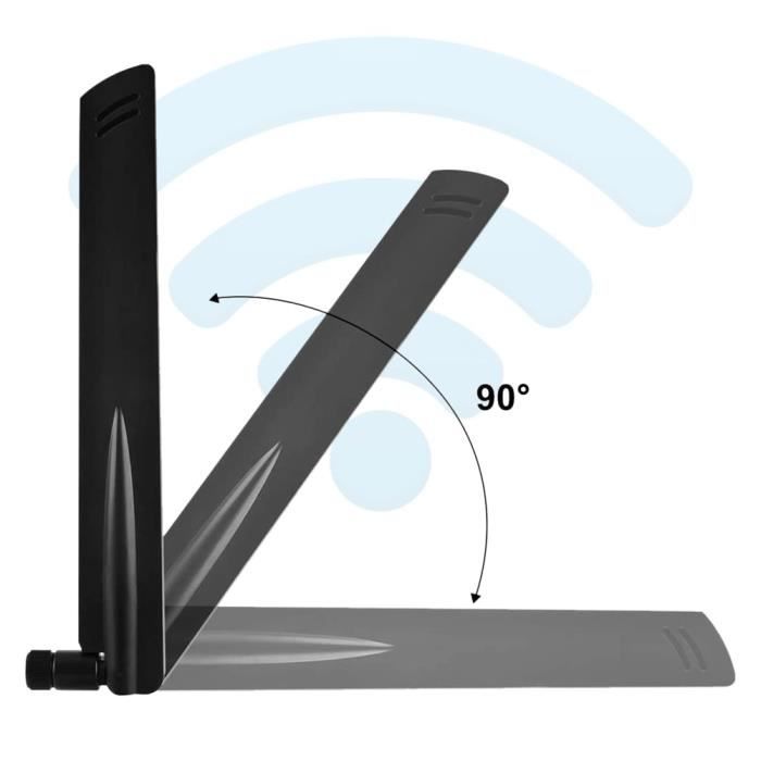 La couleur noire 4G - 2.4GHz SMA Connecteur Mâle Antenne Pour Huawei ...