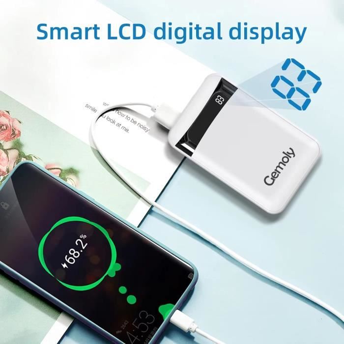 Mini Power Bank 10 000 Mah Chargeur De Batterie Externe Portable Avec ...