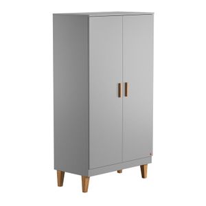 Armoire 2 portes avec penderie et étagère - Cdiscount