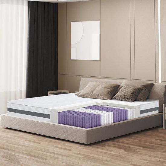The White Stone Matelas 80x190 | Ressorts Ensachés et Mousse | 20cm ...