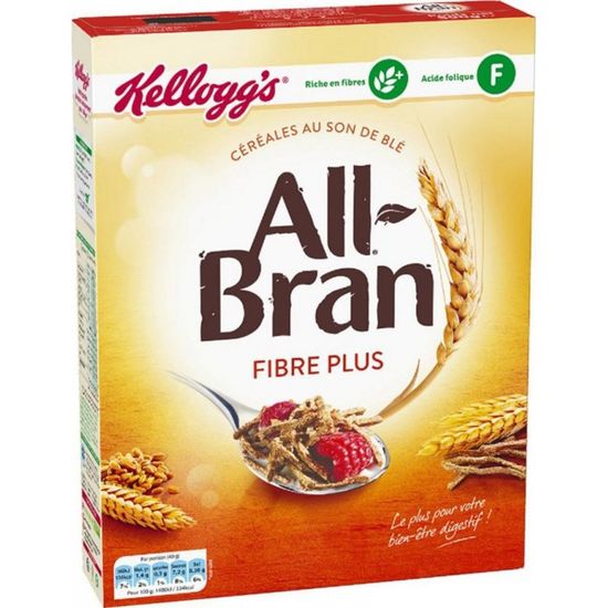 Kellogg's All Bran Fibre Plus 500g (lot de 3) - Cdiscount Au quotidien