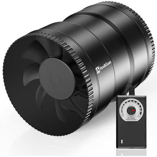 HonGuan In-Line Extractor Fan 150 mm 19 W 587 m³/h Ventilation ...
