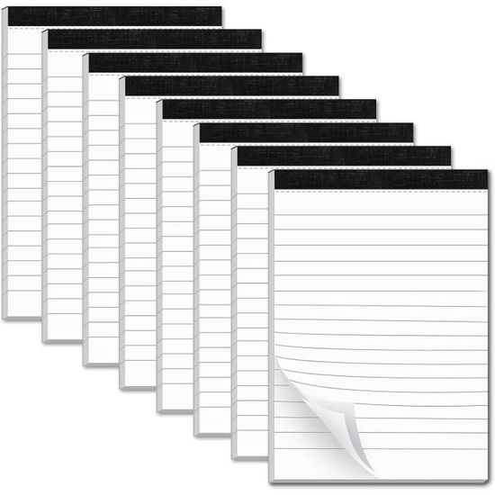 A6 Blocs-notes 30 pages en papier blanc épais et brillant Bloc-notes ...