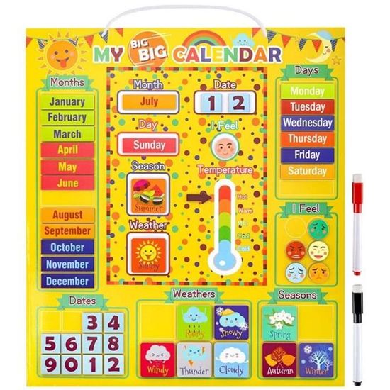 Magic Magnetic My First Learning Calendar for Kids Jouets d ...