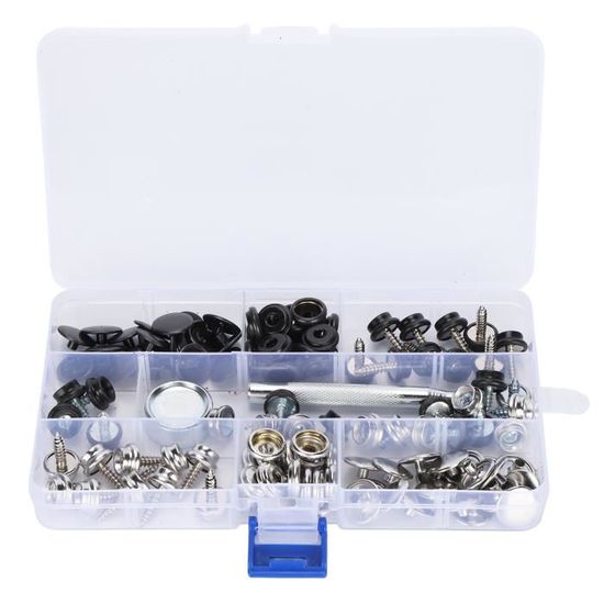 GOTOTOP Attache à vis en fer 40 Ensemble Kit de Fermeture à Pression ...