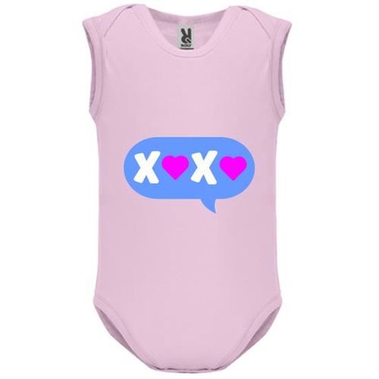 Body bébé - Manche Sans - Bébé Fille - Rose - XOXO BLEU Rose ...